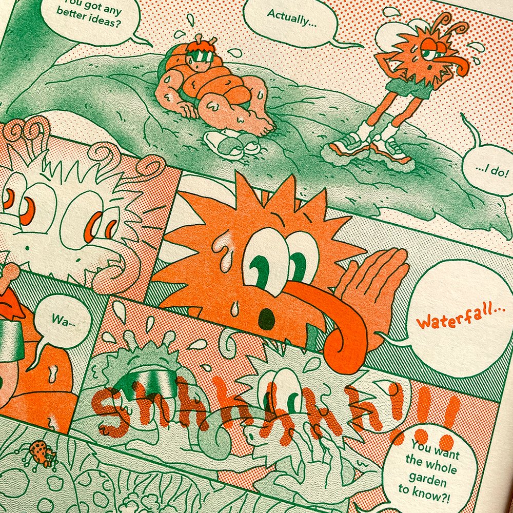 Bugggs by Ian Mackay - risograph comic – 50 Watts Books