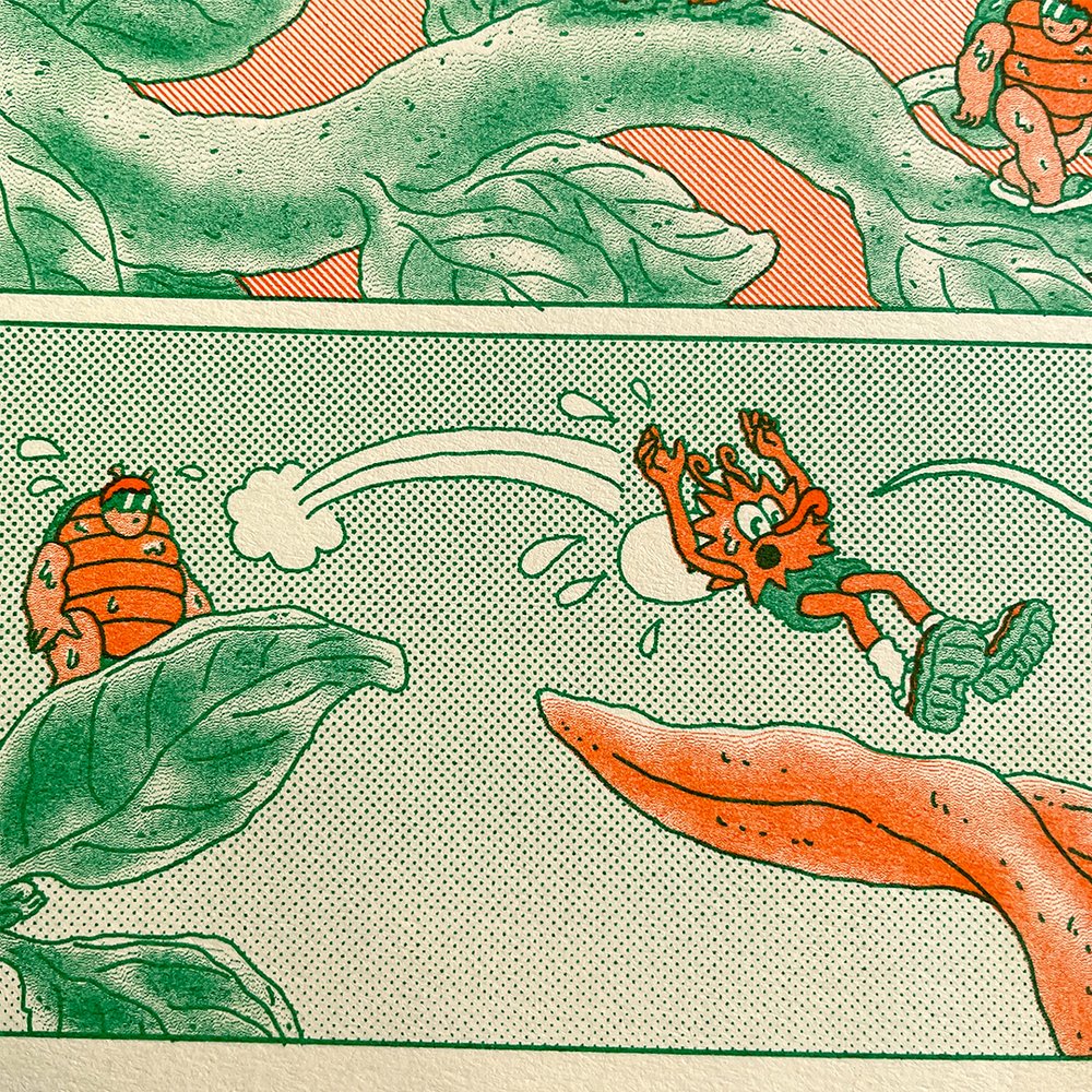 Bugggs by Ian Mackay - risograph comic – 50 Watts Books