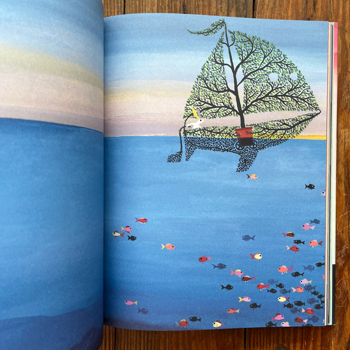Bunny & Tree picture book by Balint Zsako | Enchanted Lion – 50 Watts Books