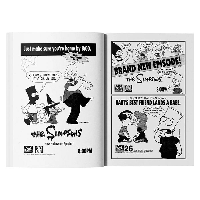 A Compendium of Print Advertising from The Simpsons – 50 Watts Books