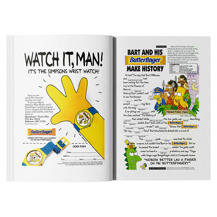 A Compendium of Print Advertising from The Simpsons – 50 Watts Books