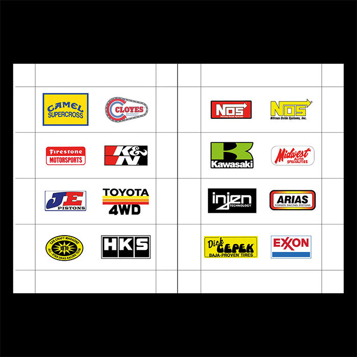 Racing Logos & Stickers | book compiled by Masala Noir – 50 Watts Books